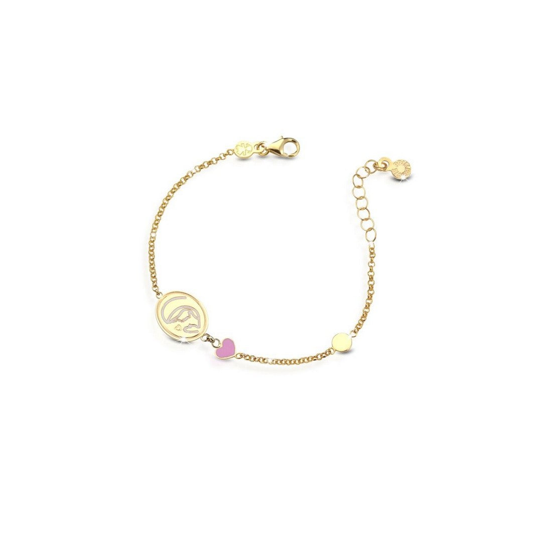 Bracciale LeBebè Proteggimi con Madonnina in oro giallo - PMG085 – Stilato