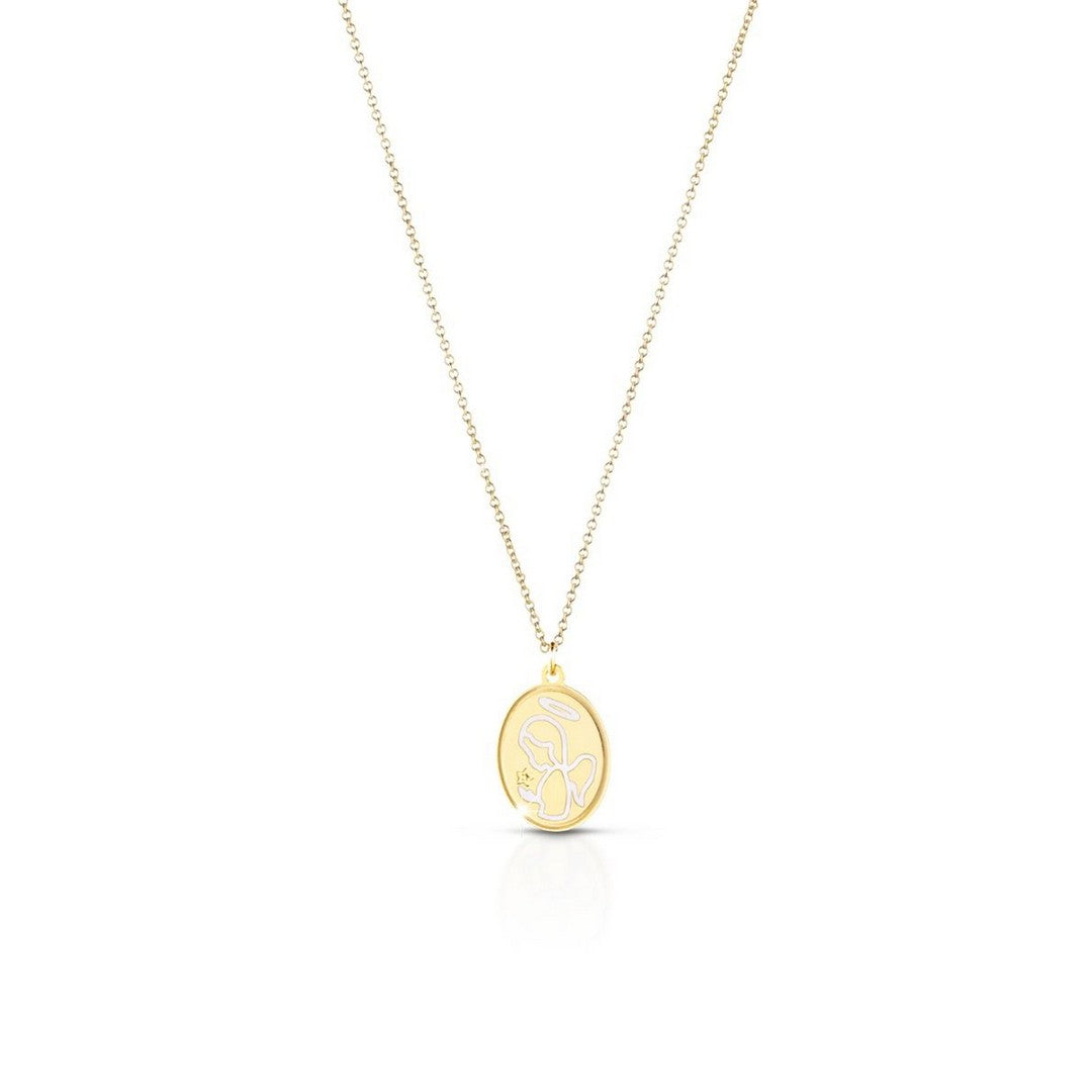 Collana LeBebè Proteggimi con angioletto in oro giallo - PMG086 – Stilato